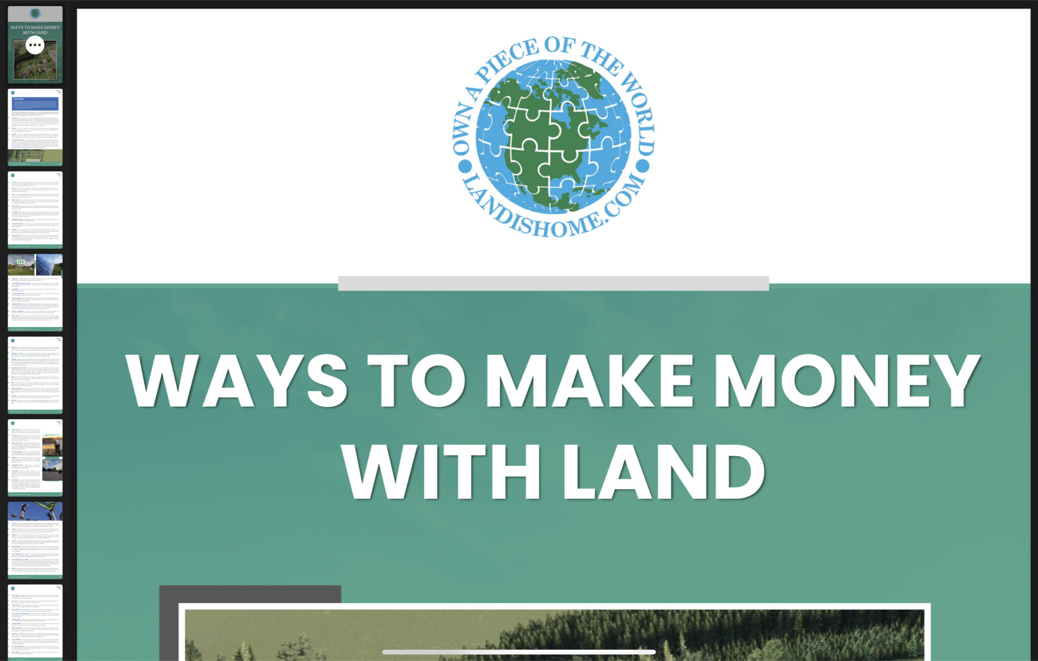 Make Money With Land Book LAND IS HOME